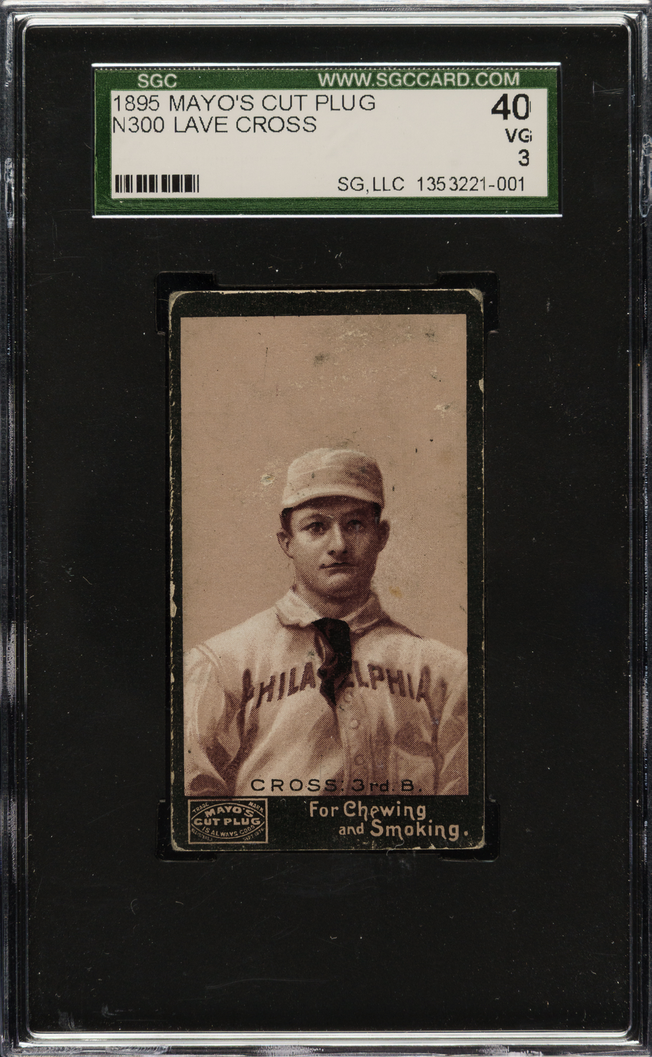 1895 N300 Mayo's Cut Plug Lave Cross SGC VG 40 | REA Archive